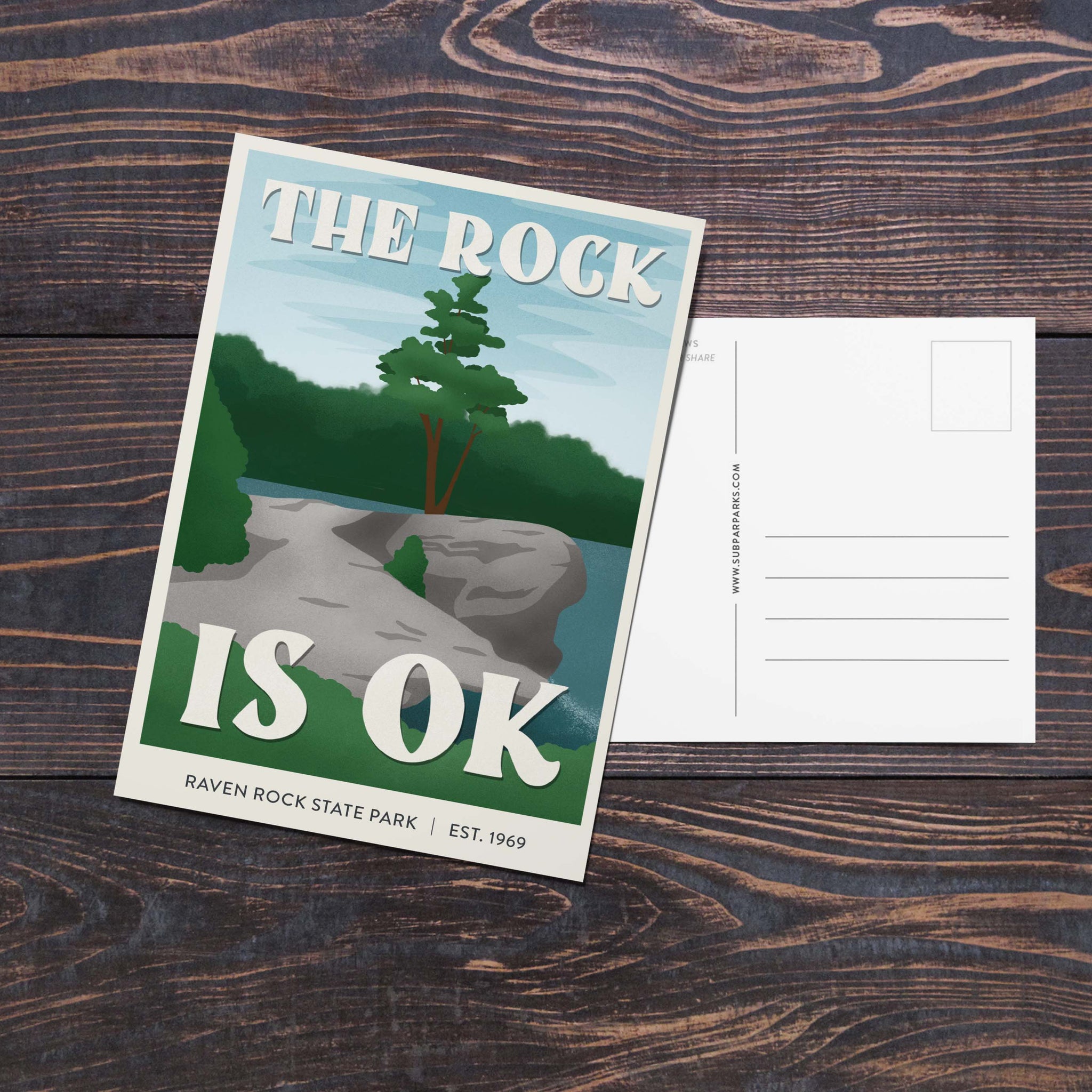 Subpar Parks™ Illustrated State Parks Postcards – Amber Share Design