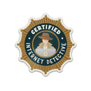 Certified Internet Detective Sticker – Amber Share Design
