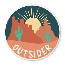 Outsider 3x3 Inch Vinyl Sticker – Amber Share Design