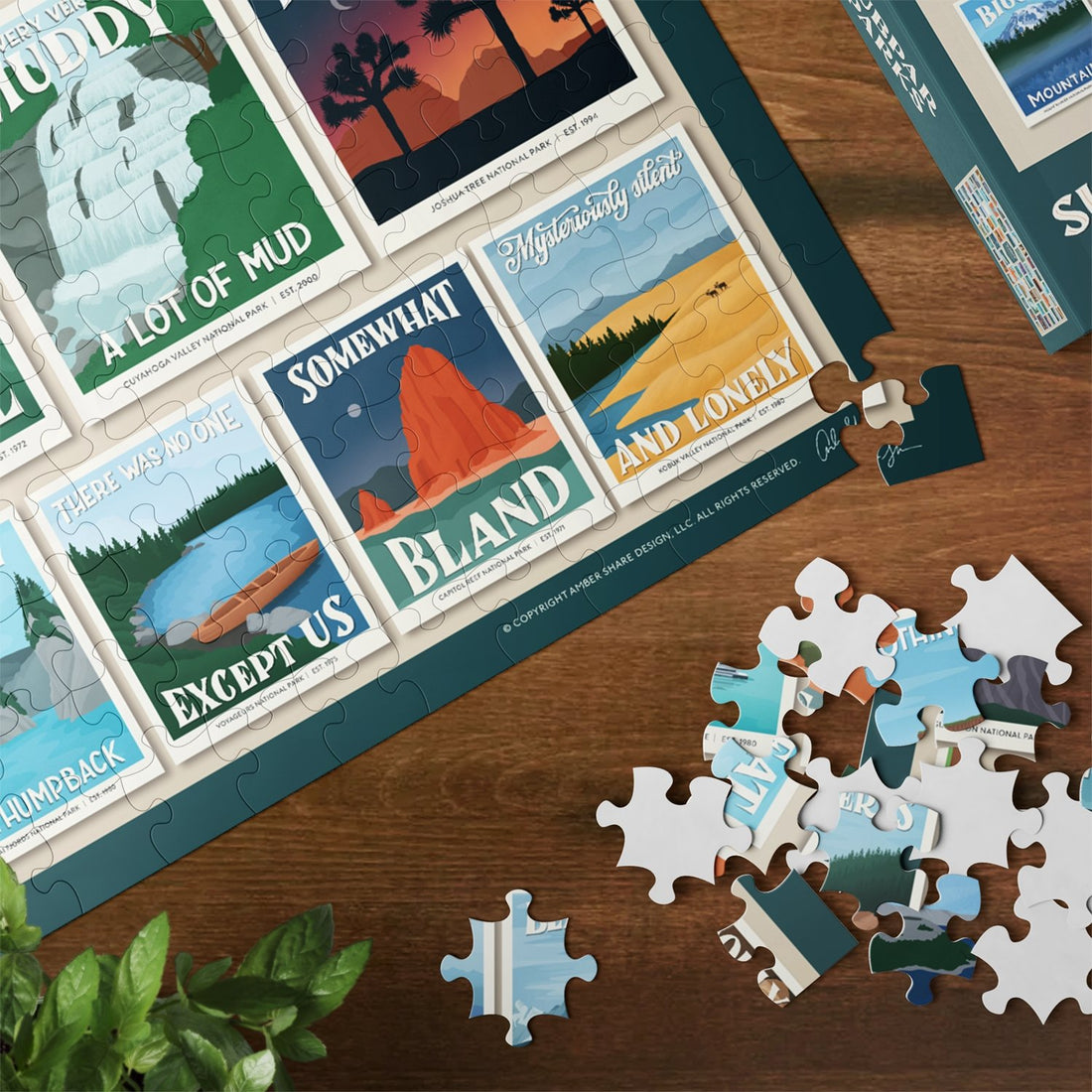 Subpar Parks 1000-Piece Illustrated National Park Puzzle – Amber Share ...