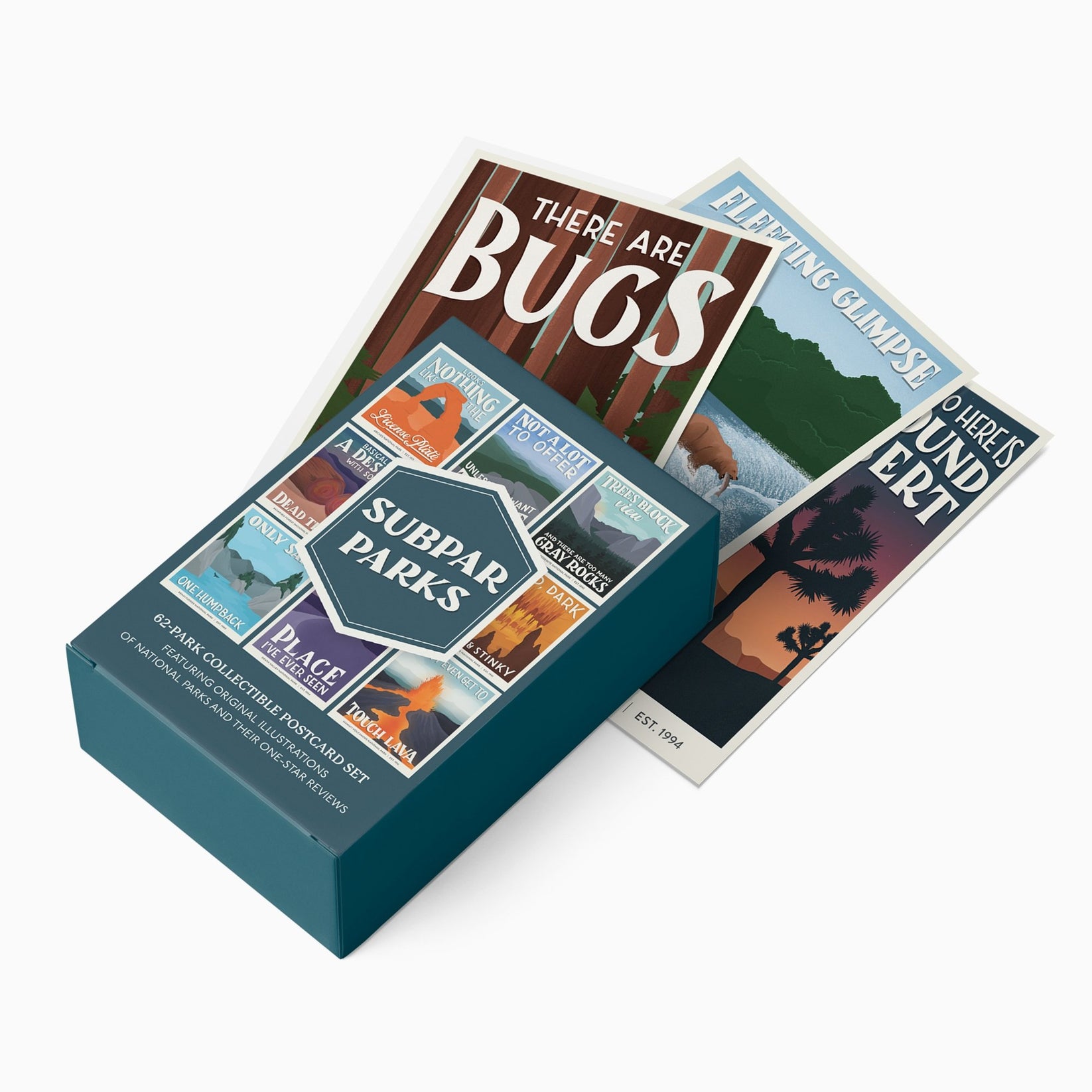 Subpar Parks™ Set of 63 Illustrated National Park Postcards – Amber ...