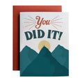 You Did It! A2 Illustrated Greeting Card – Amber Share Design